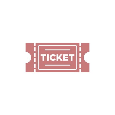 Premium Vector Ticket Icon Vector Illustration Logo Template