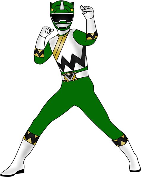 Image Green Power Ranger Cartoon Clipart Full Size Clipart