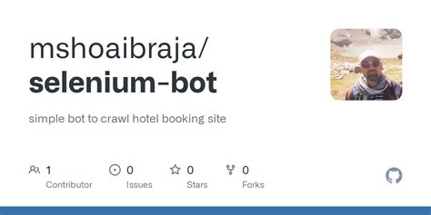 Github Mshoaibrajaselenium Bot Simple Bot To Crawl Hotel Booking Site