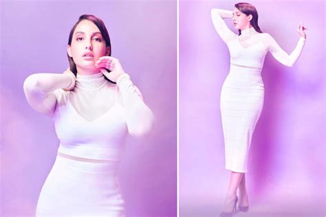 Nora Fatehi Wears Sheer Top And White Skirt Worth Rs 116 Lakh Do You