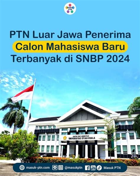 Ptn Luar Jawa Penerima Calon Mahasiswa Terbanyak Di Snbp 2024 Masuk Ptn Belajar Online
