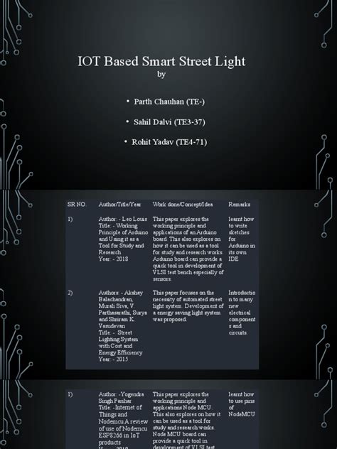 Iot Based Street Light System Pdf Microcontroller Infrared