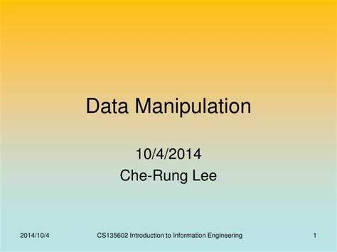 Ppt Data Manipulation Powerpoint Presentation Free Download Id5165497