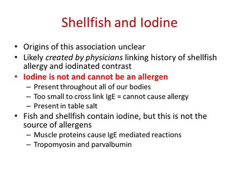 Can You Be Allergic To Iodine Allergic And Toxic Reactions To Seafood