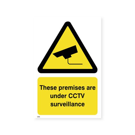 Premises Under Cctv Surveillance Sign Safety Signs And Stickers