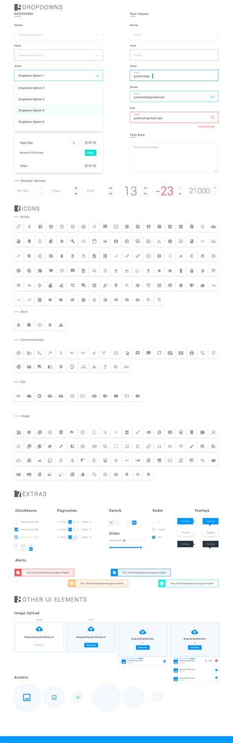 Adobe XD Freebie UI Style Guide Behance