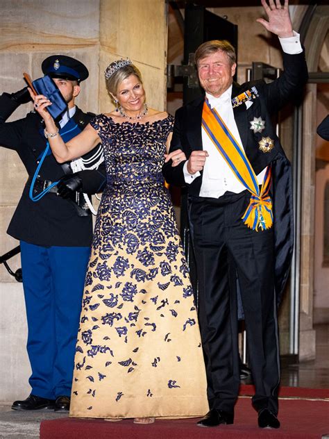 Queen Maxima Just Wore Royal Wedding T For Glam Date Night With King