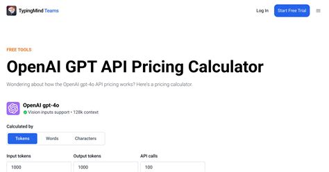 Openai Gpt 4o Api Pricing Calculator