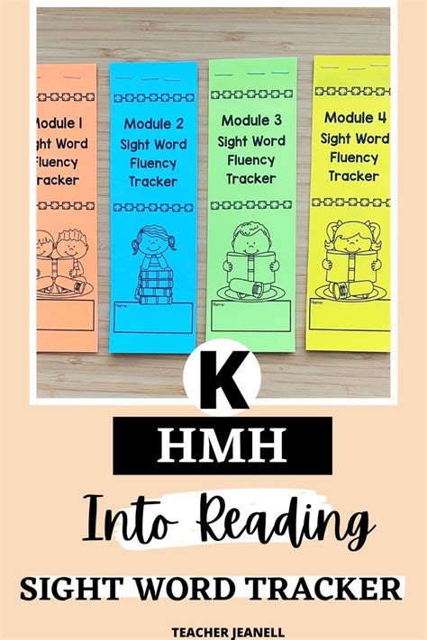 Hmh Into Reading Kindergarten Sight Word Tracker Modules 1 9 Supplement