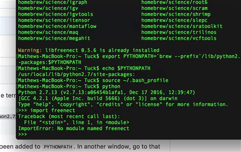 Mac OSX Sierra Python Issue OpenKinect Libfreenect GitHub