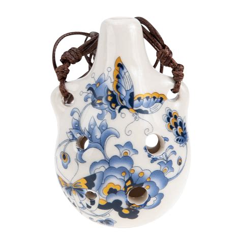 Ceramic 6 Hole Alto Ocarina Portable Beginner Ocarina Mini Ocarina