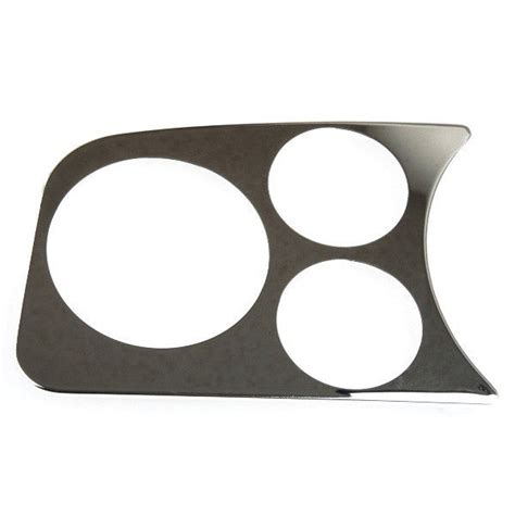 vw bug chrome 3 gauge dash panel tach option moore parts