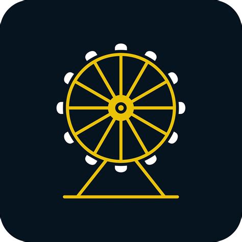Ferris Wheel Glyph Two Color Icon 42732823 Vector Art At Vecteezy