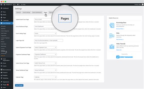 Other Settings WP Event Manager