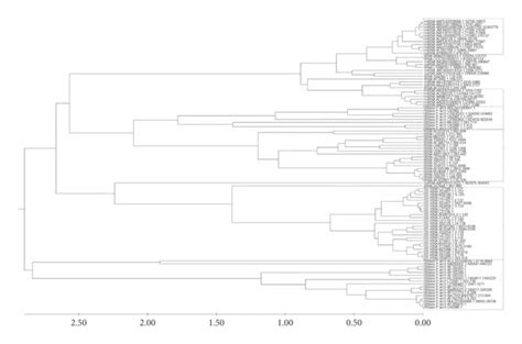 The Cluster Analysis Graph Of 100 Noncoding Rna Sequences Generated By Download Scientific