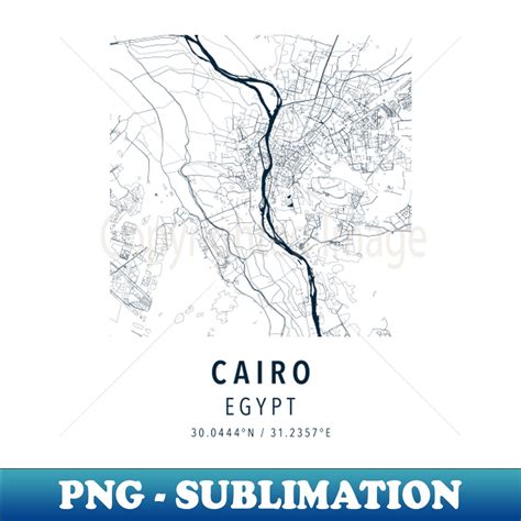 Cairo Simple Map Instant Sublimation Digital Download Un Inspire Uplift