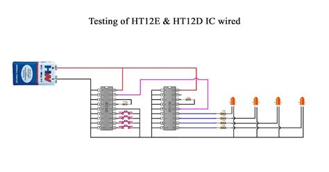how to check ht12e and ht12d ic working wired and wireless