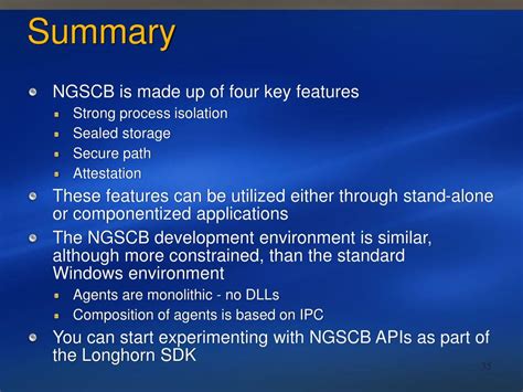 Ppt Next Generation Secure Computing Base Overview And Drilldown