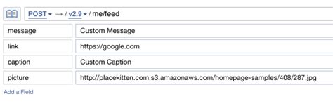 Facebook Graph Publish Posts With Link And Custom Picture Not Working On V29 Stack Overflow