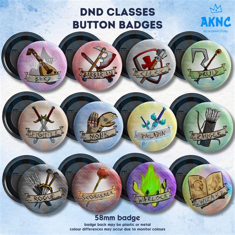 Dandd Class Badges Akingnamedcorys Ko Fi Shop Ko Fi ️ Where Creators