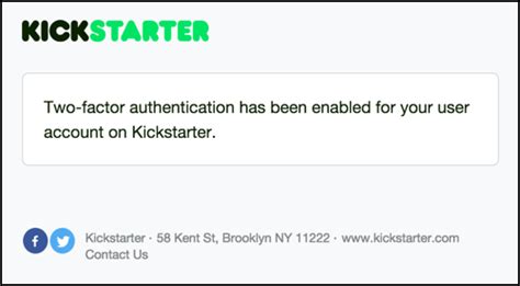 How To Enable Two Factor Authentication In Kickstarter