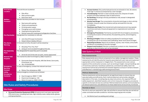 Construction Phase Plan Cpp Template Ms Word Uk
