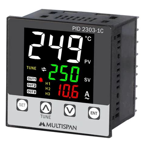 Multispan Pid 2303 1c Temprature Controller With Ampere Meter 72x72 Size Pic23031c At Rs 1350 In
