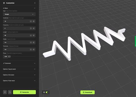 Wave Generator Parametric Waveforms And Springs By Koolm Makerworld