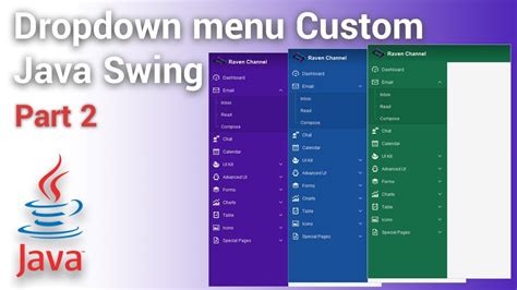 How To Create Dropdown Menu Desktop App Using Java Swing Part 2
