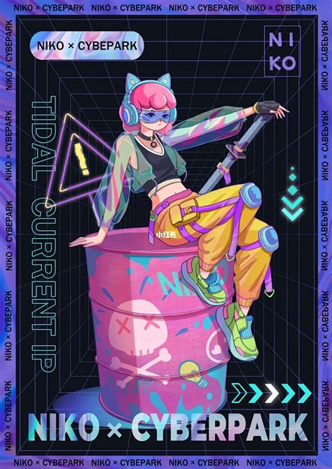 潮流ip人物设计｜赛博朋克人物插画 花瓣网