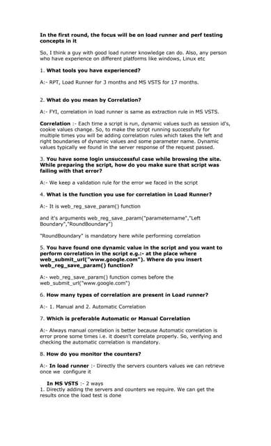Performance Testing Interview Questions Updated 090812 Doc Web