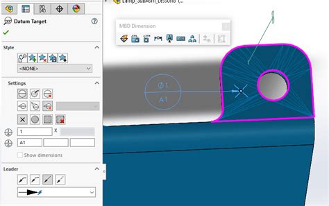 Solidworks General Information Creating Gdandt In Solidworks Creating Datum Targets