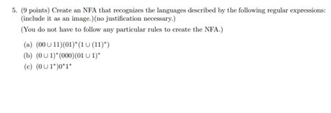 Solved Points Create An NFA That Recognizes The Chegg