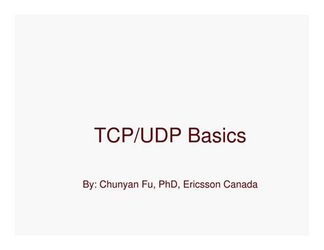 PDF TCP UDP BASICS V Users Encs Concordia Causers Encs Concordia Ca Glitho F TCP UDP Pdf