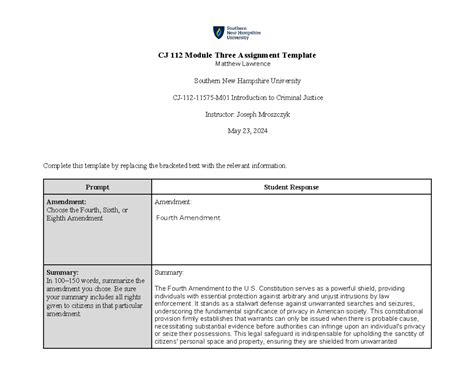 Cj 112 Module Three Assignment Template Cj 112 Module Three Assignment Template Matthew