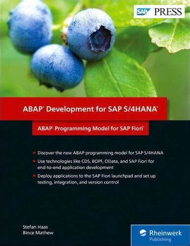 Buy Abap Development For Sap S4hana Abap Programming Model For Sap Fiori Online At Desertcartindia