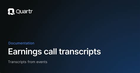 Earnings Call Transcripts Api