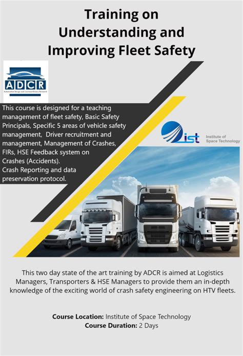 Fleet Safety Management Training Automotive Design And Crashworthiness Research