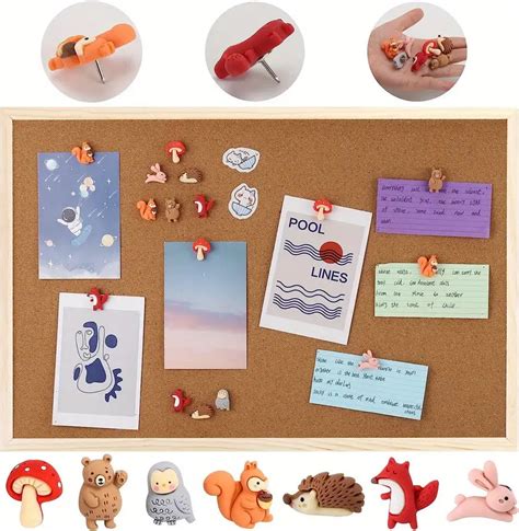 Creative Push Pins Whiteboard Animal Push Pin Cute Thumb Temu United
