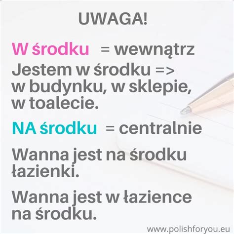 Prepositions With Locative Polish For You