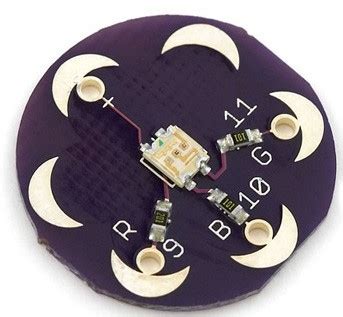 LilyPad Tri Color LED SKU DFR DFRobot