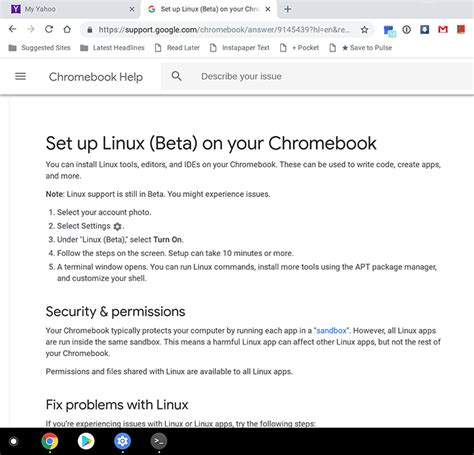 Testing The Linux Virtual Machine On Chrome OS EDN Asia