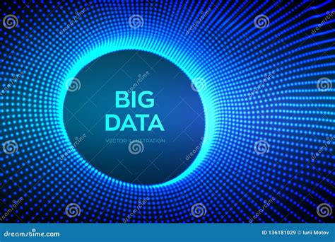 Abstract Bigdata Science Background Sphere Grid Wave Big Data