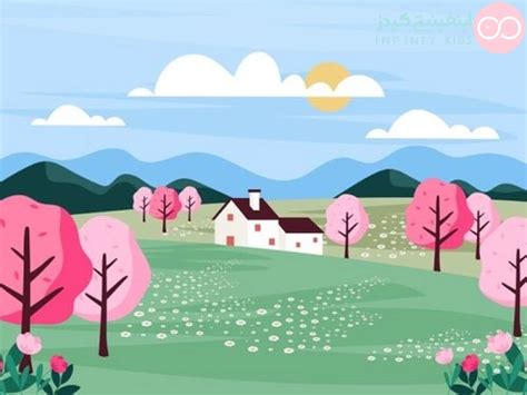 ایده نقاشی بهار برای کودکان ساده و زیبا اینفینیتی کیدز