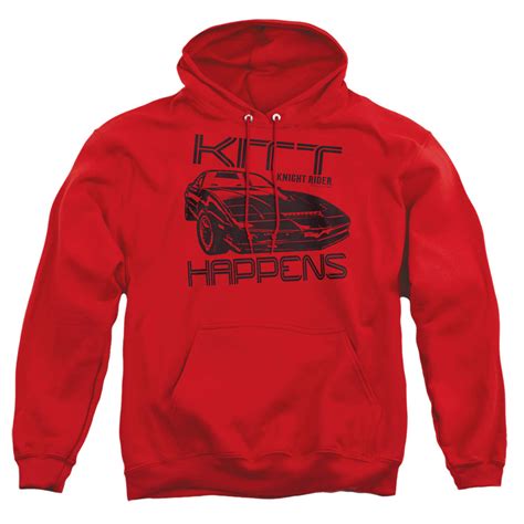 Knight Rider Kitt Happens Hoodie Rocker Merch