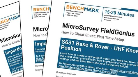 Microsurveys Fieldgenius Bench Mark Usa