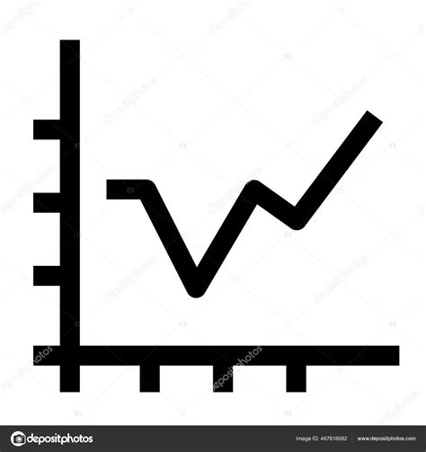 Diagram Graph Statistics Icon Outline Style Stock Vector By ©iconfinder