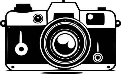 Camera Clip Art Black And White Simple