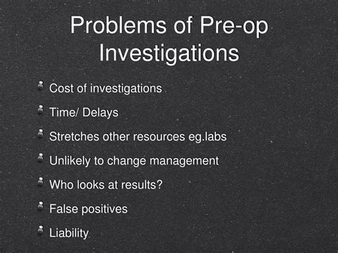 Ppt Preoperative Investigations Powerpoint Presentation Free Download Id 161352