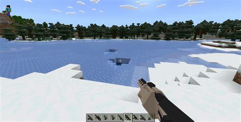 Мод «Огнестрельное оружие для Minecraft Bedrock Edition